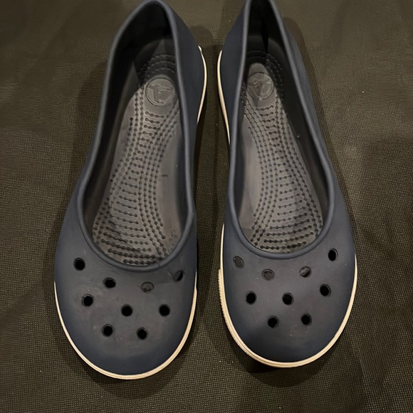 CROCS | Shoes | Crocs Navy Blue Shoes | Poshmark